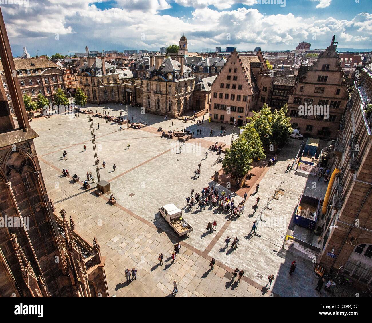 Strasbourg cathedral aerial hi-res stock photography and images - Alamy