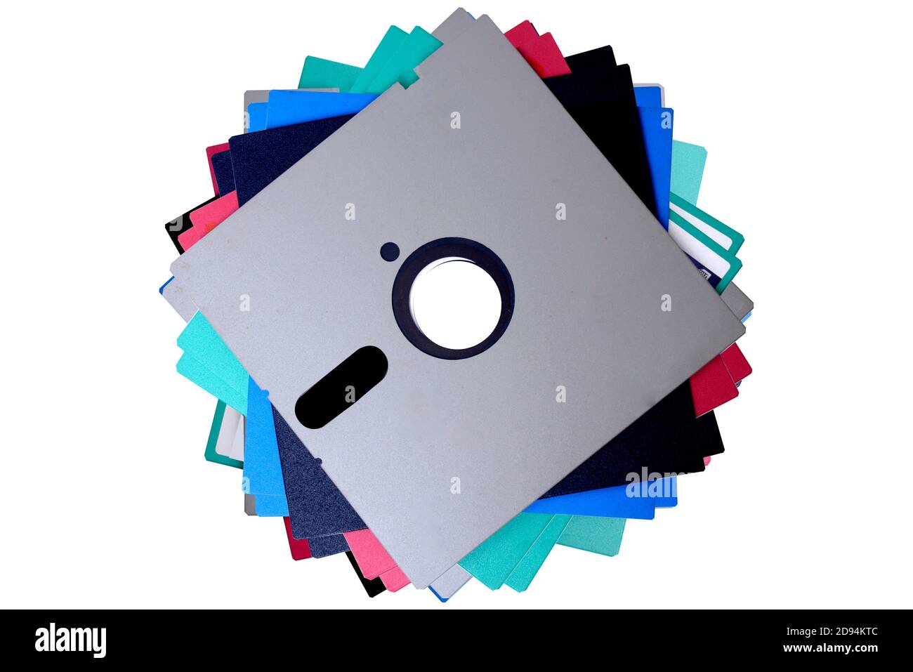 Close up view of floppy disk isolated over white background Stock Photo ...