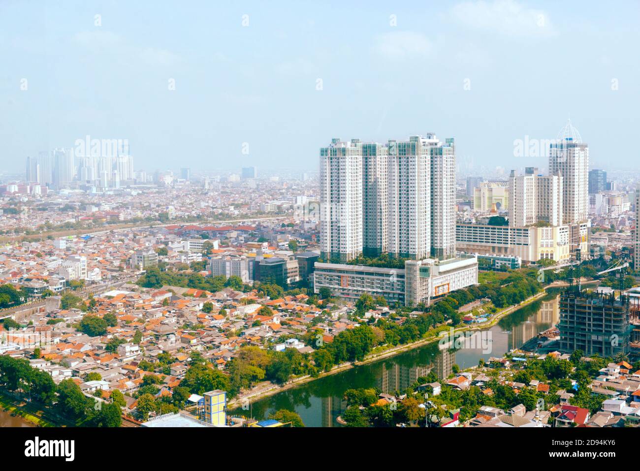 Jakarta city skyline with urban skyscrapers in the day. Jakarta ...