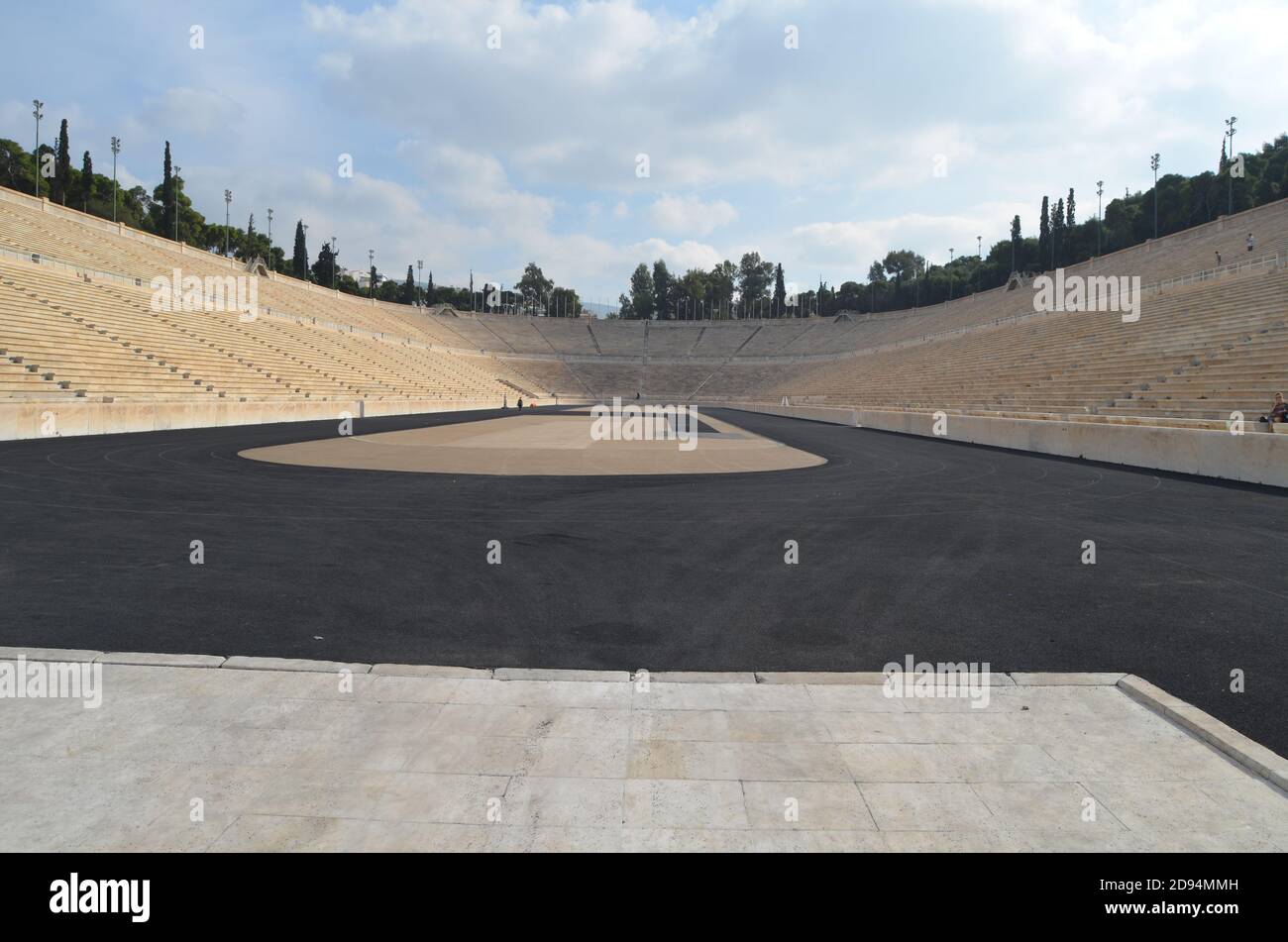 Panathenaic Stadium or Kallimarmaro in Athens Stock Photo - Alamy