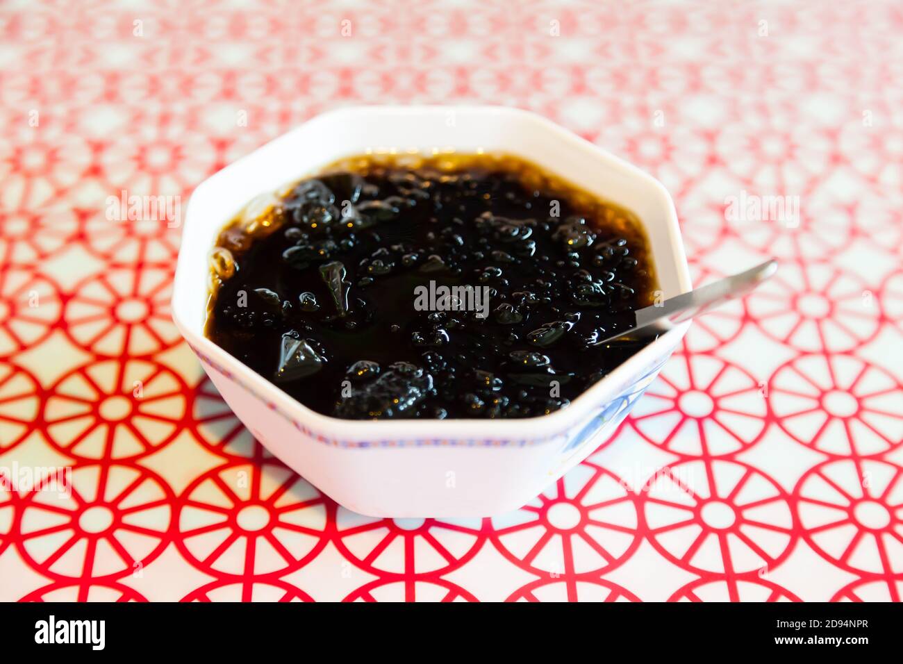 Thailand desserts (Cao Guay) local foods on the table of background ...