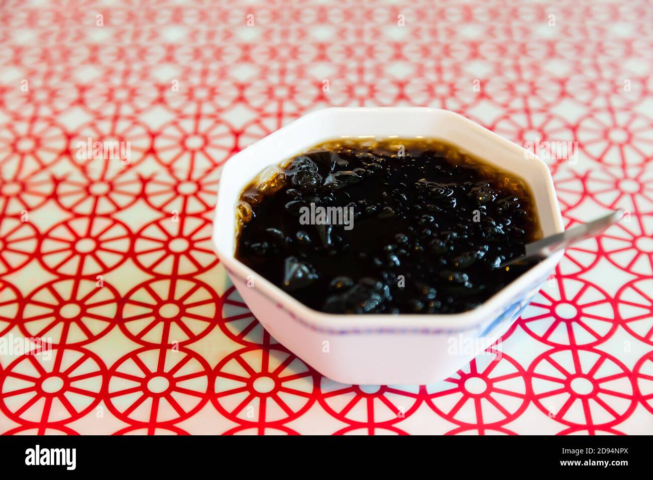 Thailand desserts (Cao Guay) local foods on the table of background ...