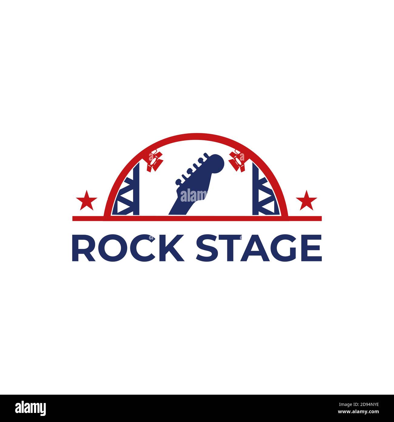 Rock logo gesture for music festival vector template Stock Vector Image ...