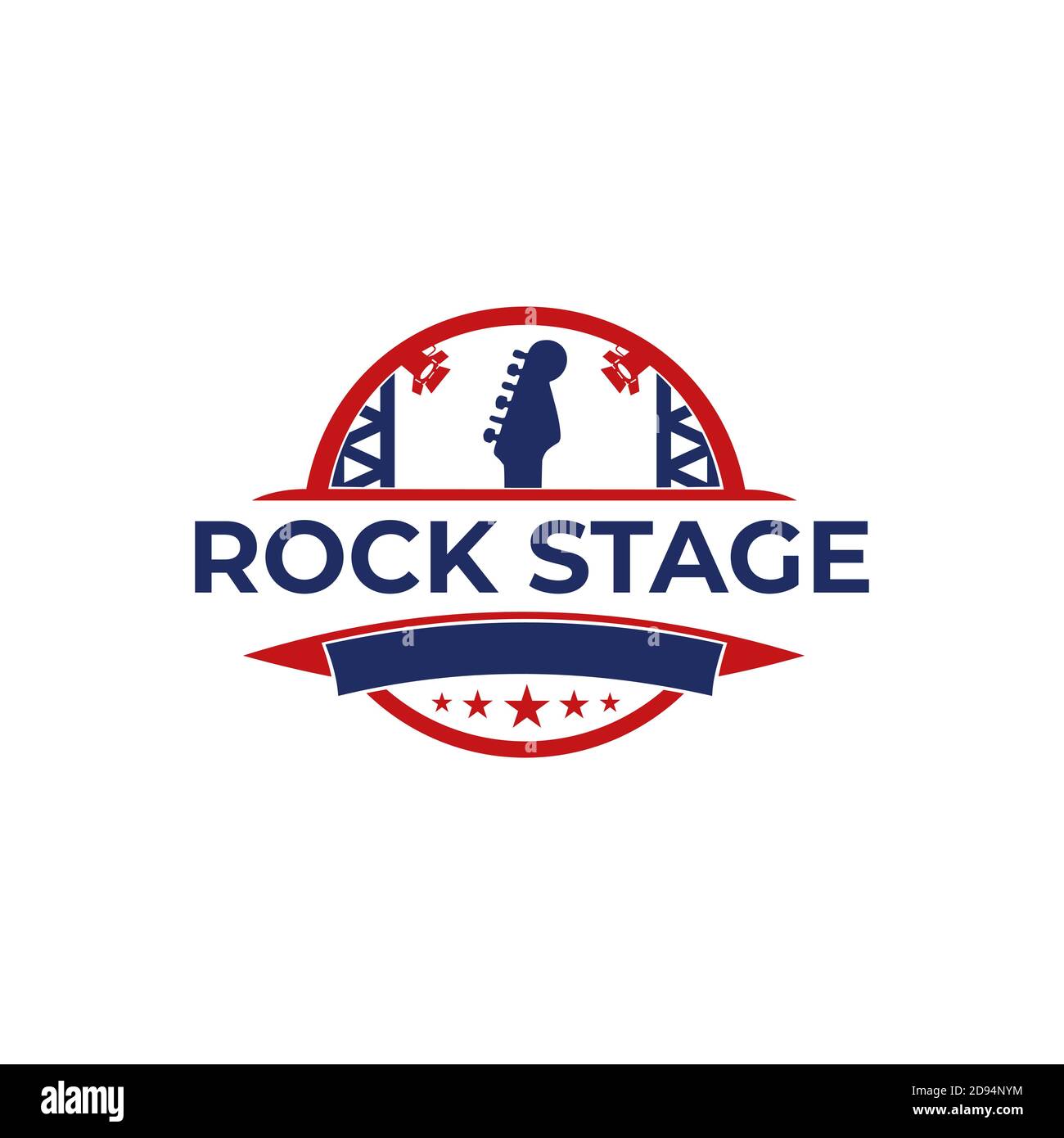 Rock logo gesture for music festival vector template Stock Vector Image ...
