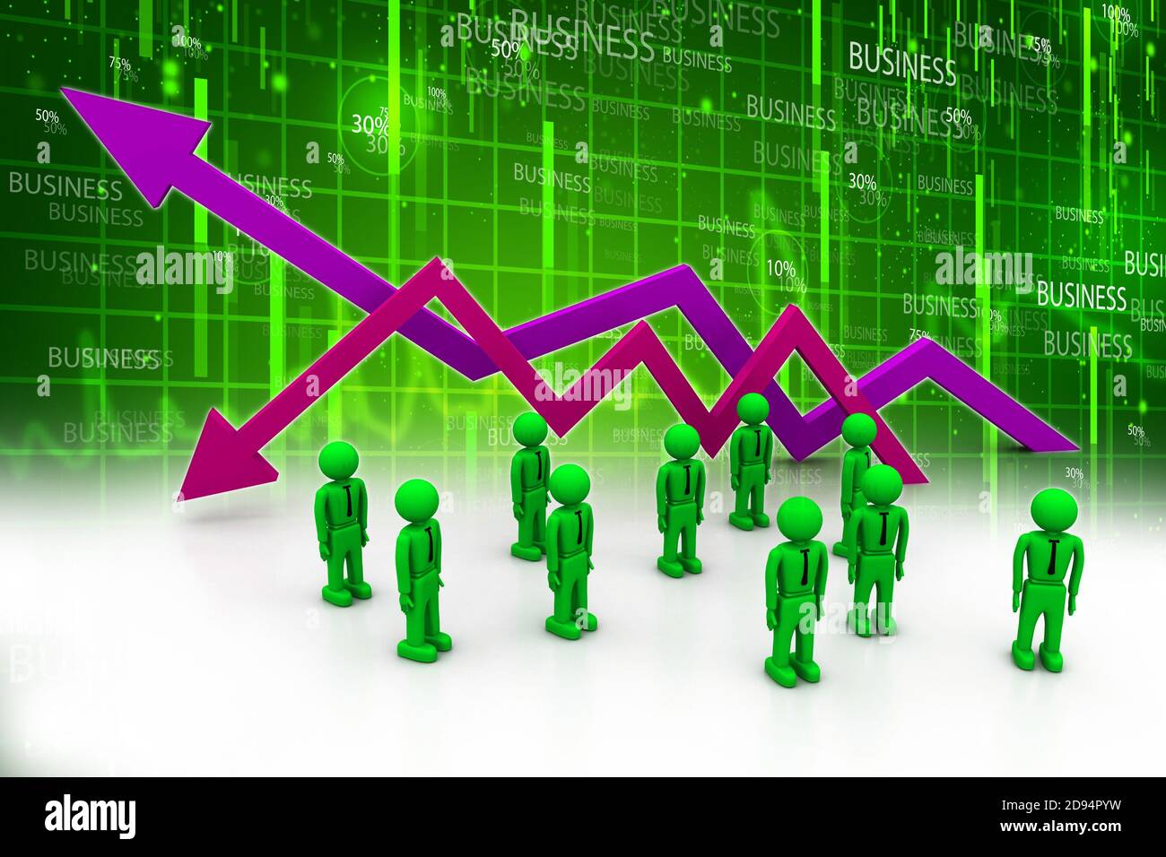 Business chart. (Success or fall concept Stock Photo - Alamy