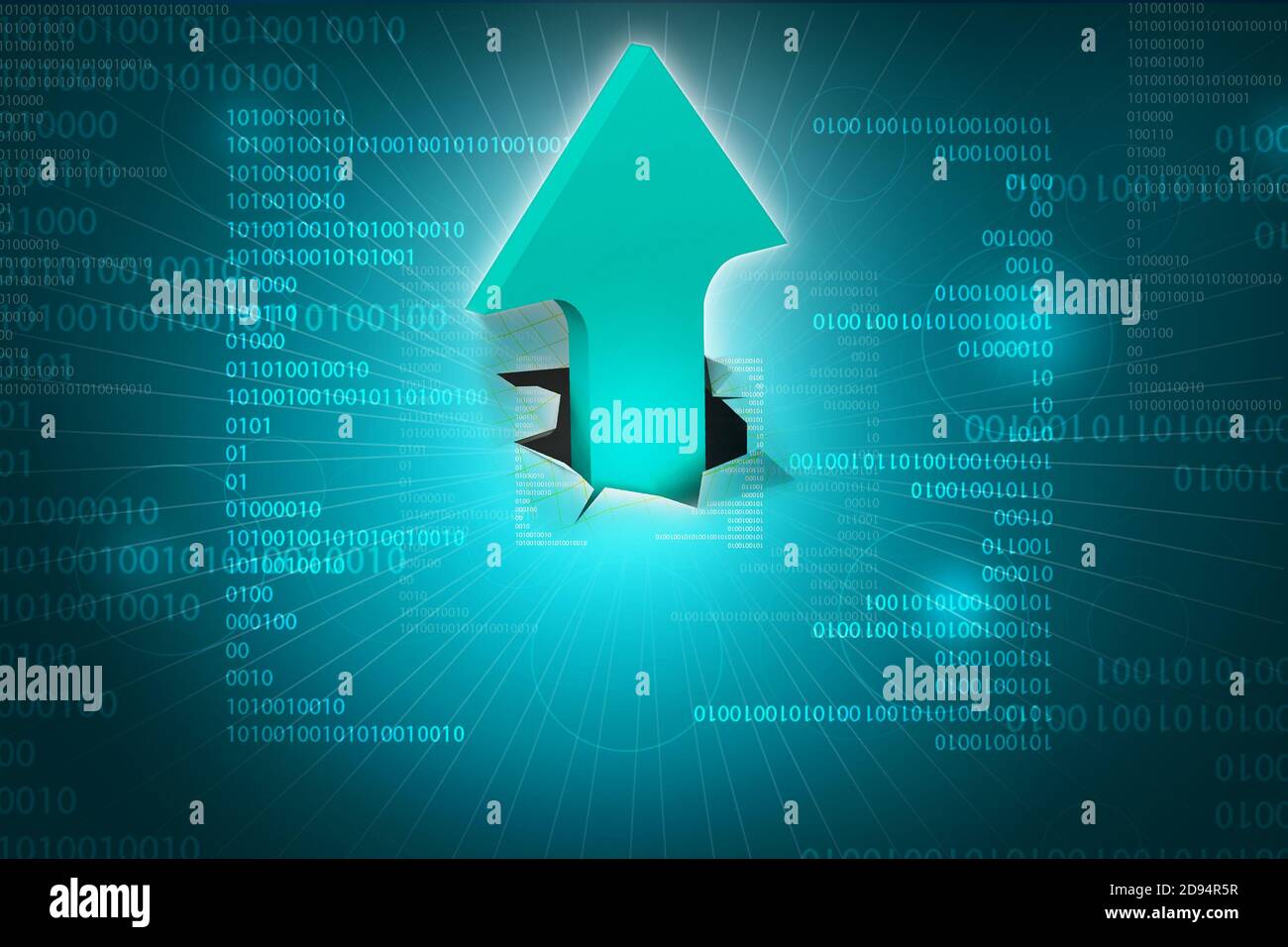 Growth blue arrow Stock Photo - Alamy