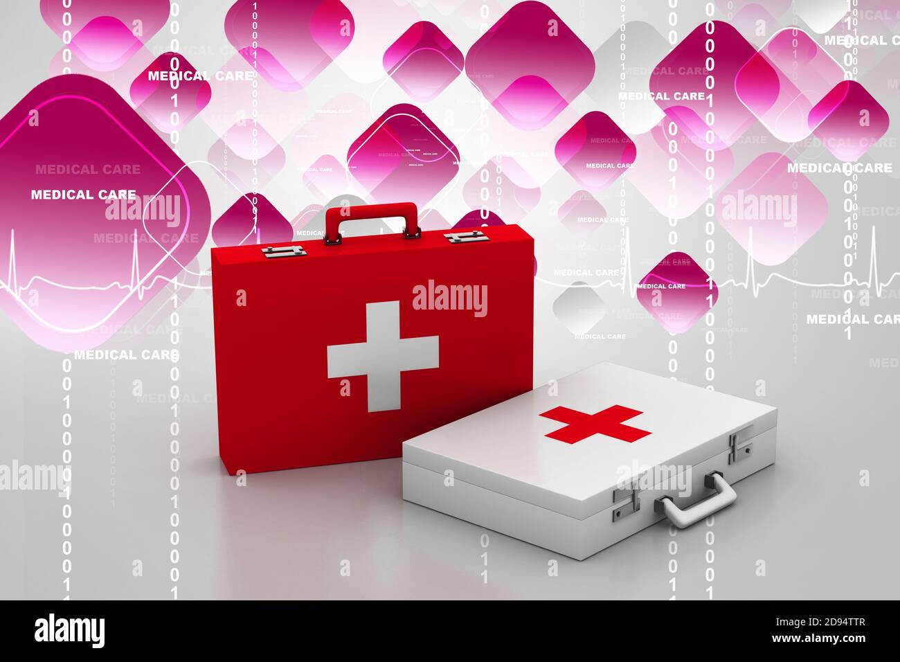 First aid kit. 3d Stock Photo - Alamy