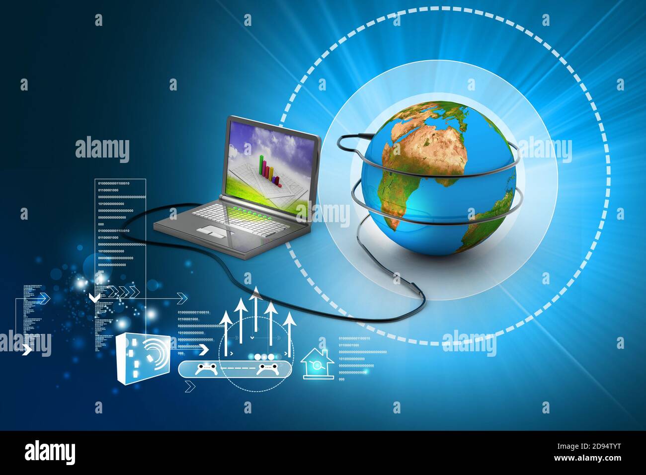 Global internet concept Stock Photo - Alamy