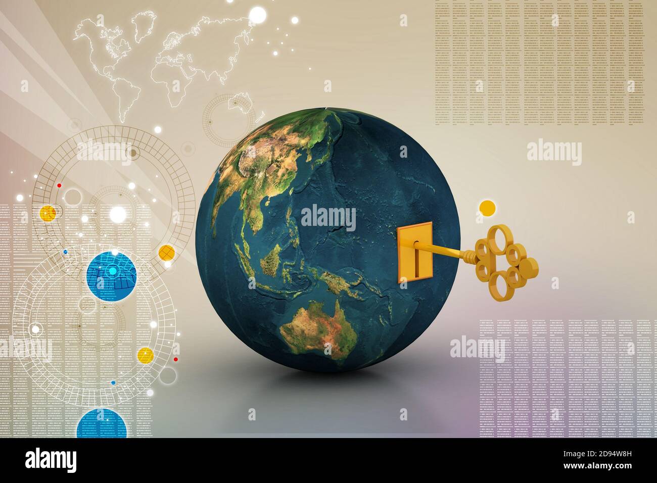 Key of the world Stock Photo - Alamy