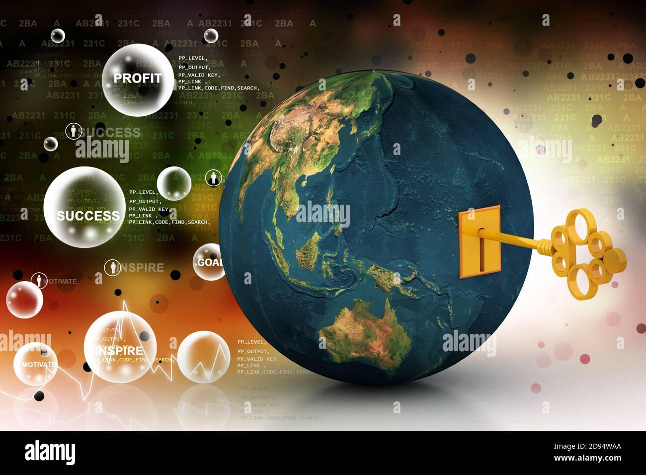 Key of the world Stock Photo - Alamy