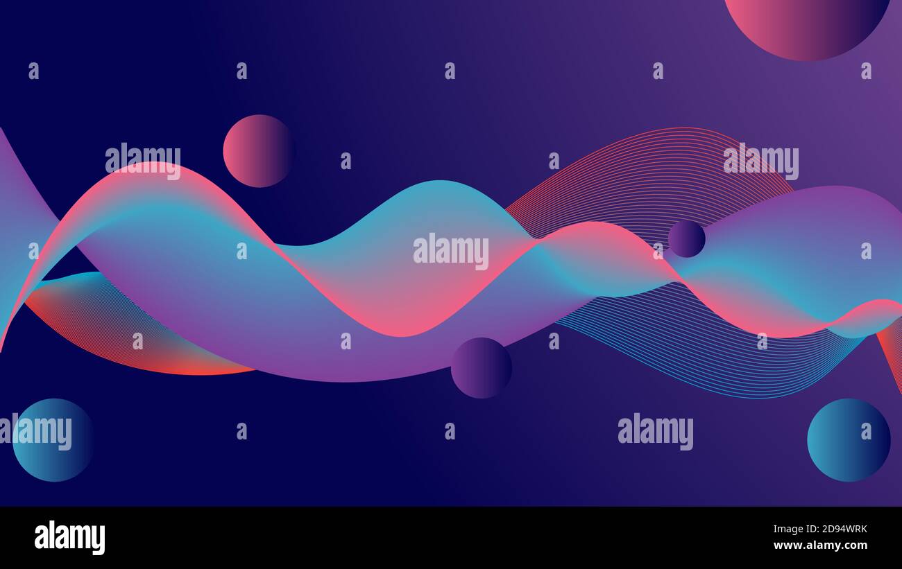 Abstract modern smooth color light waves background Stock Vector Image ...