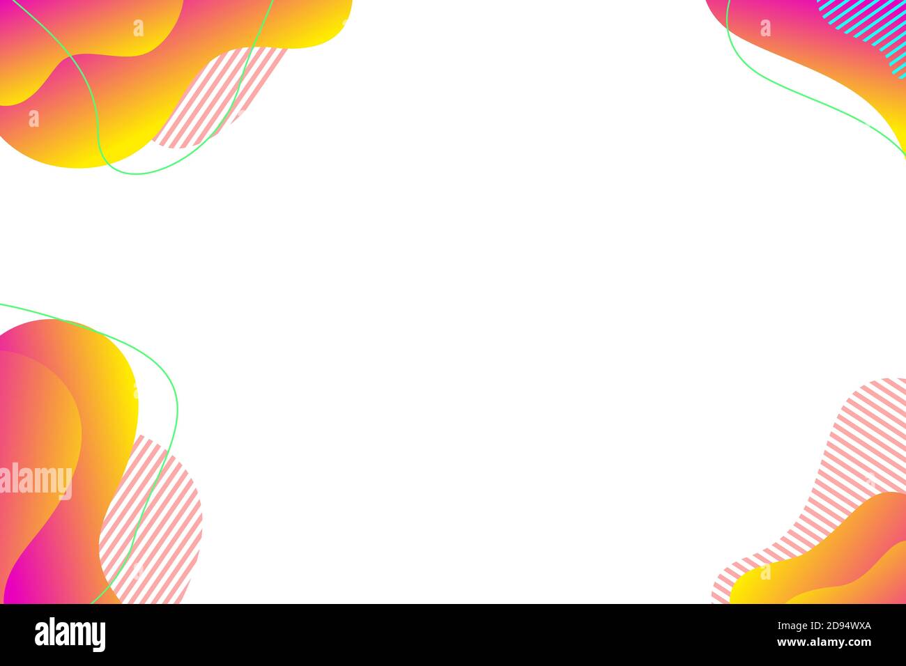 Abstract gradient fluid geometric background, Liquid color edge shapes ...