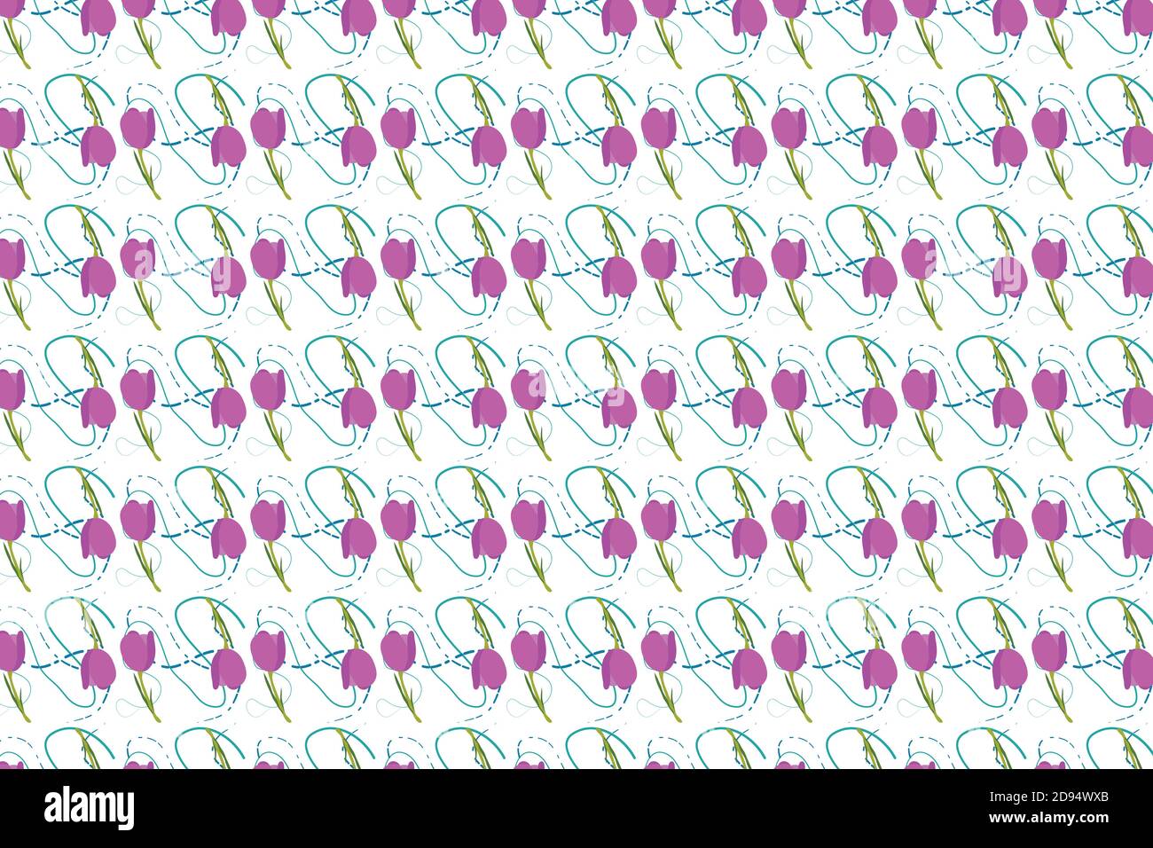 Tulips seamless pattern for design Stock Vector Image & Art - Alamy