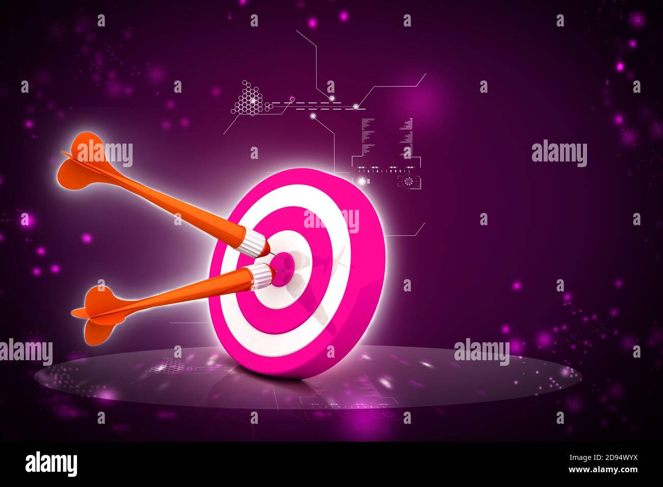 darts on target Stock Photo - Alamy