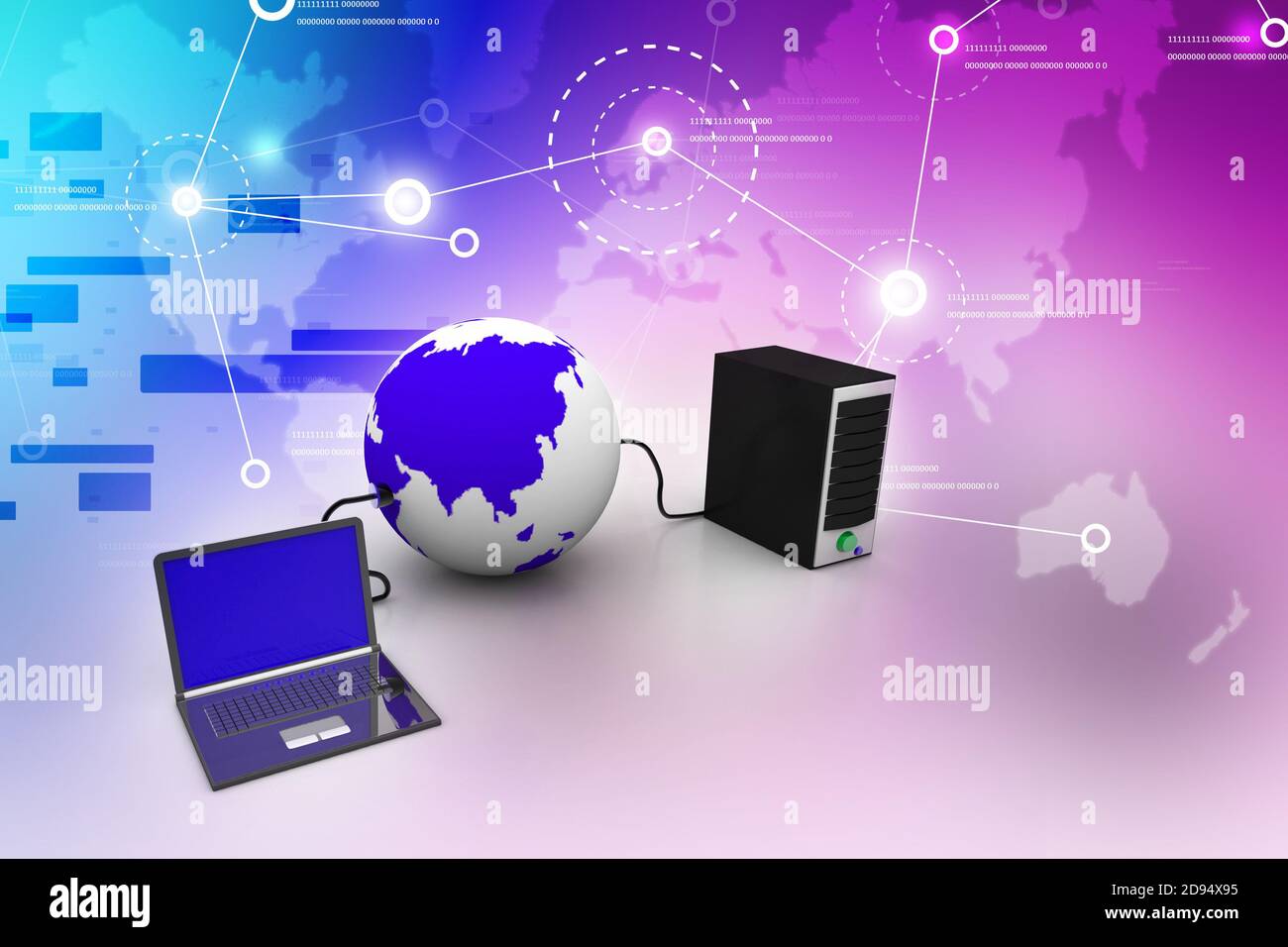 Global computer network Stock Photo - Alamy