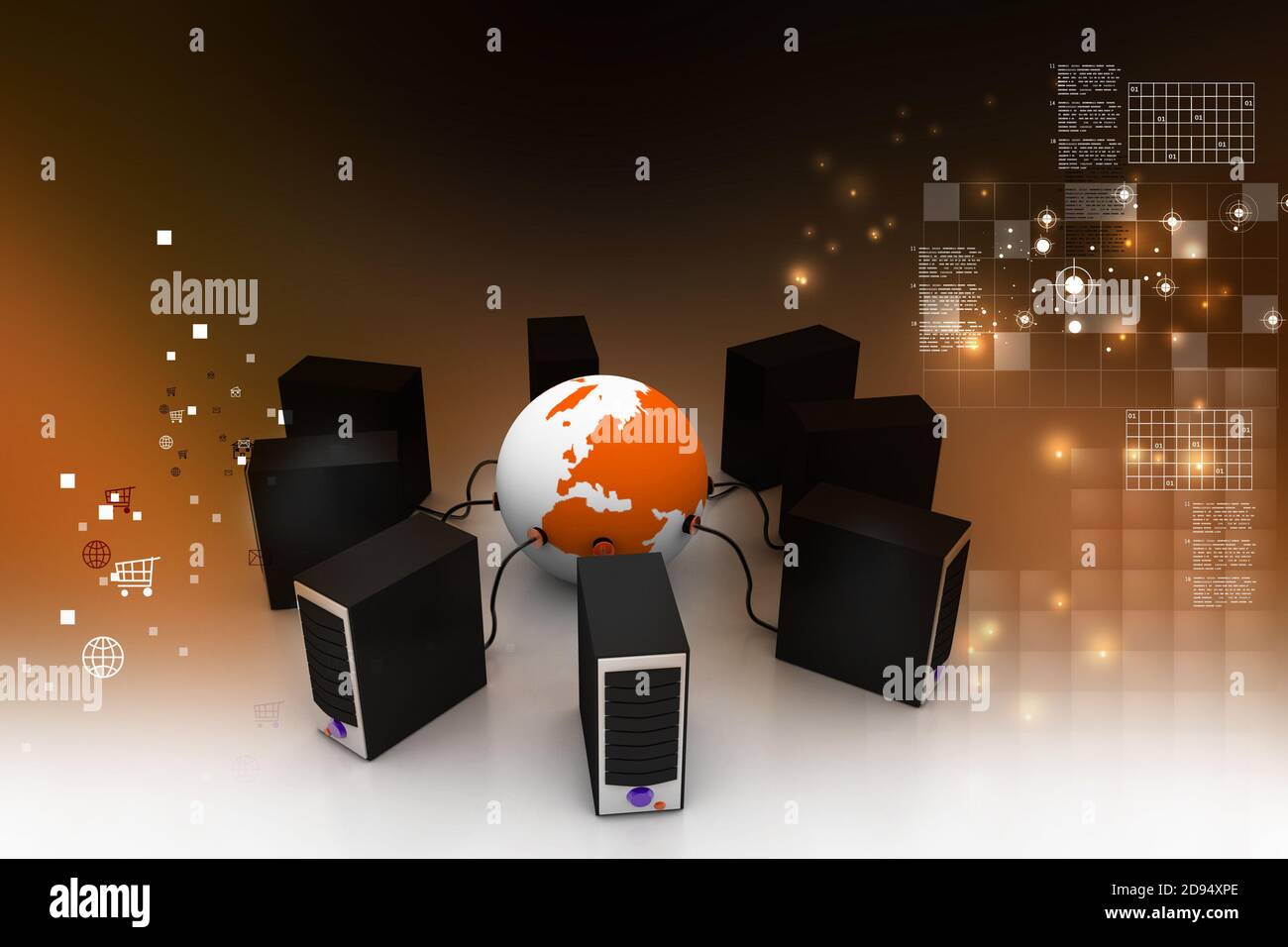 Global computer network Stock Photo - Alamy