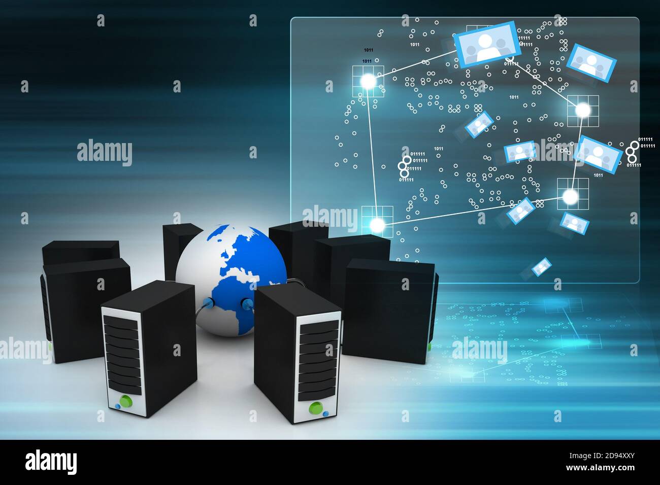 Global computer network Stock Photo - Alamy