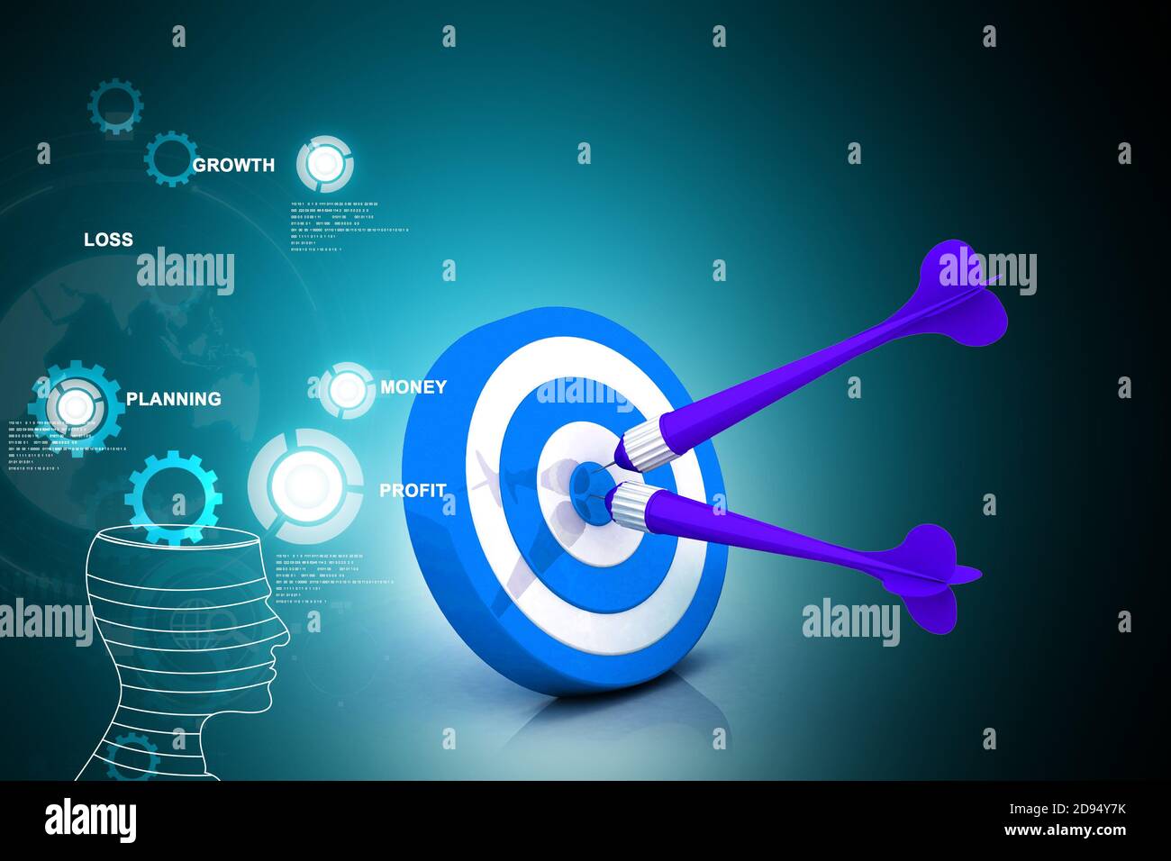 darts on target Stock Photo - Alamy