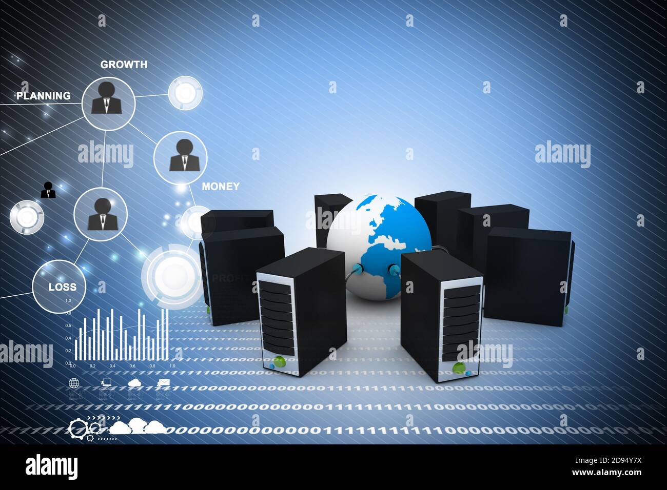 Global computer network Stock Photo - Alamy