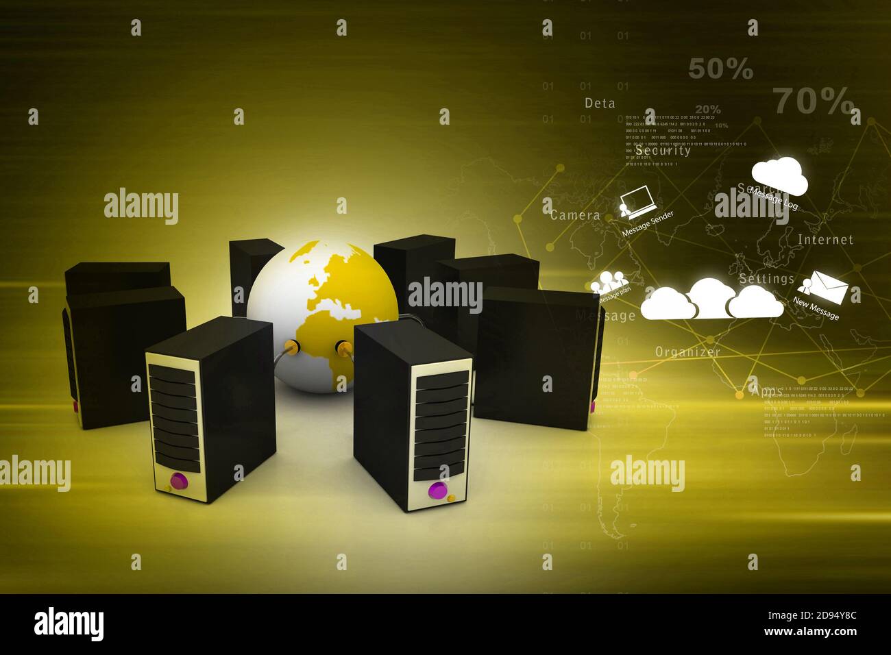 Global computer network Stock Photo - Alamy