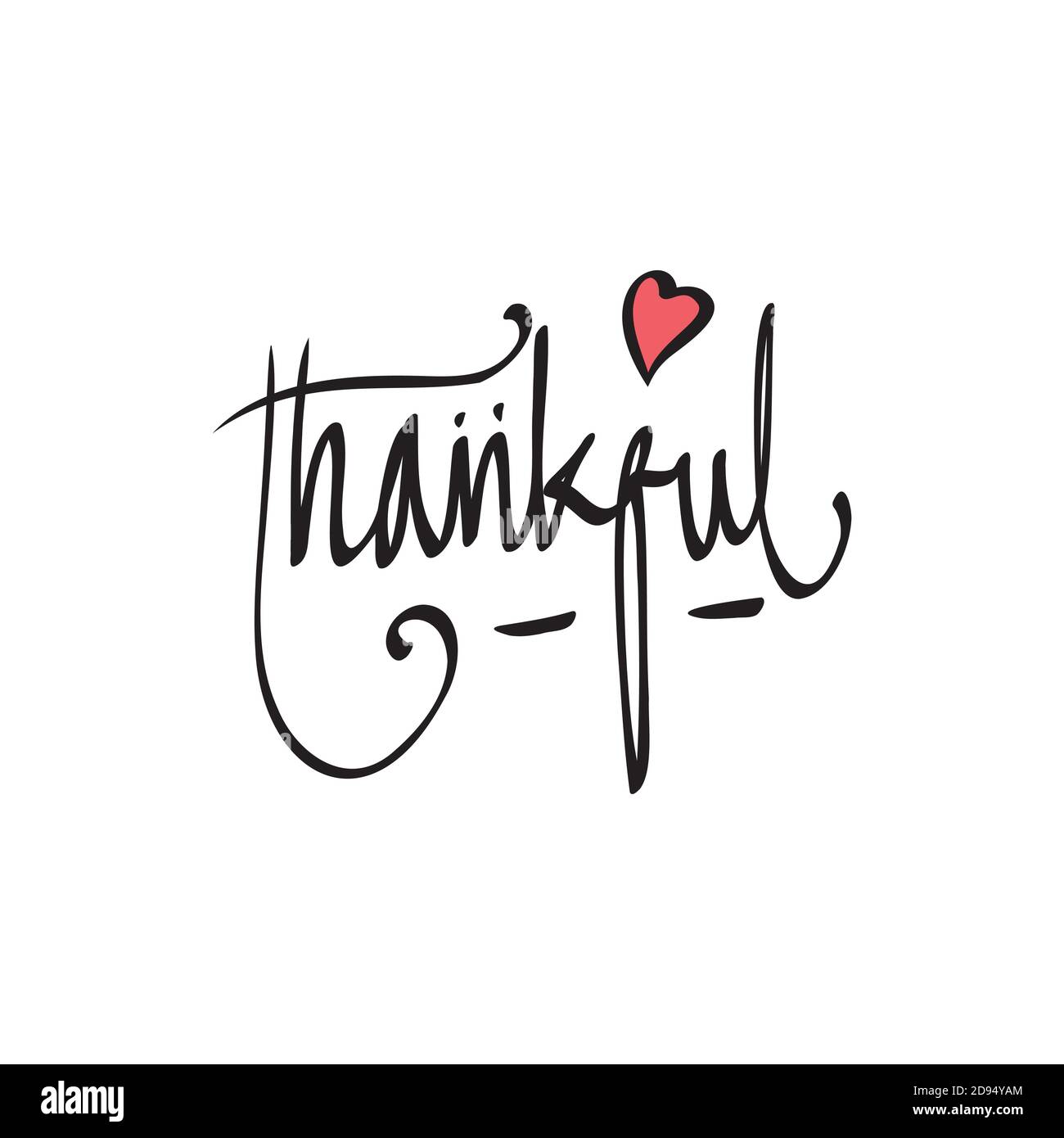 Thankful word Stock Vector Images - Alamy
