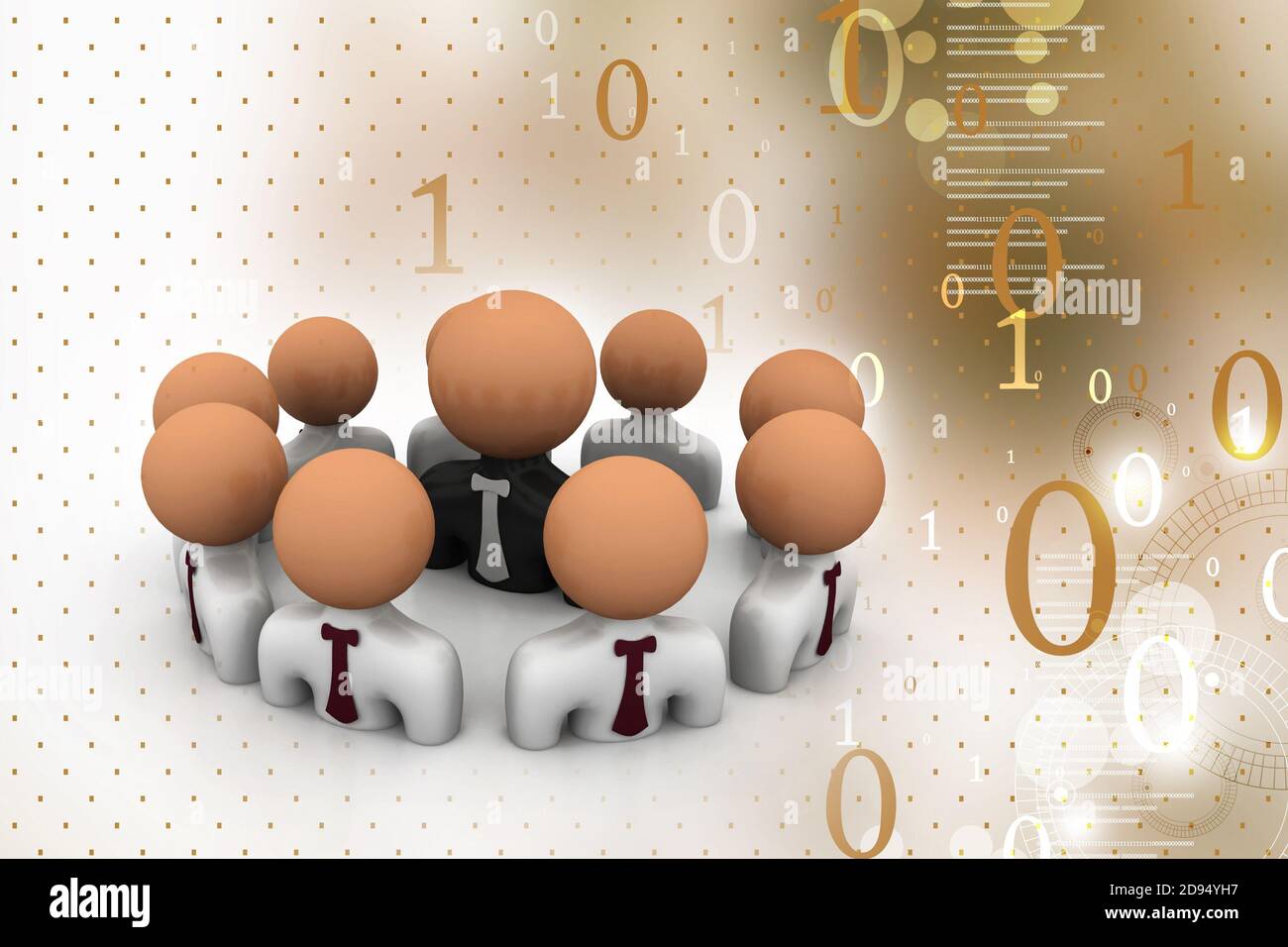 Business group with leader Stock Photo - Alamy