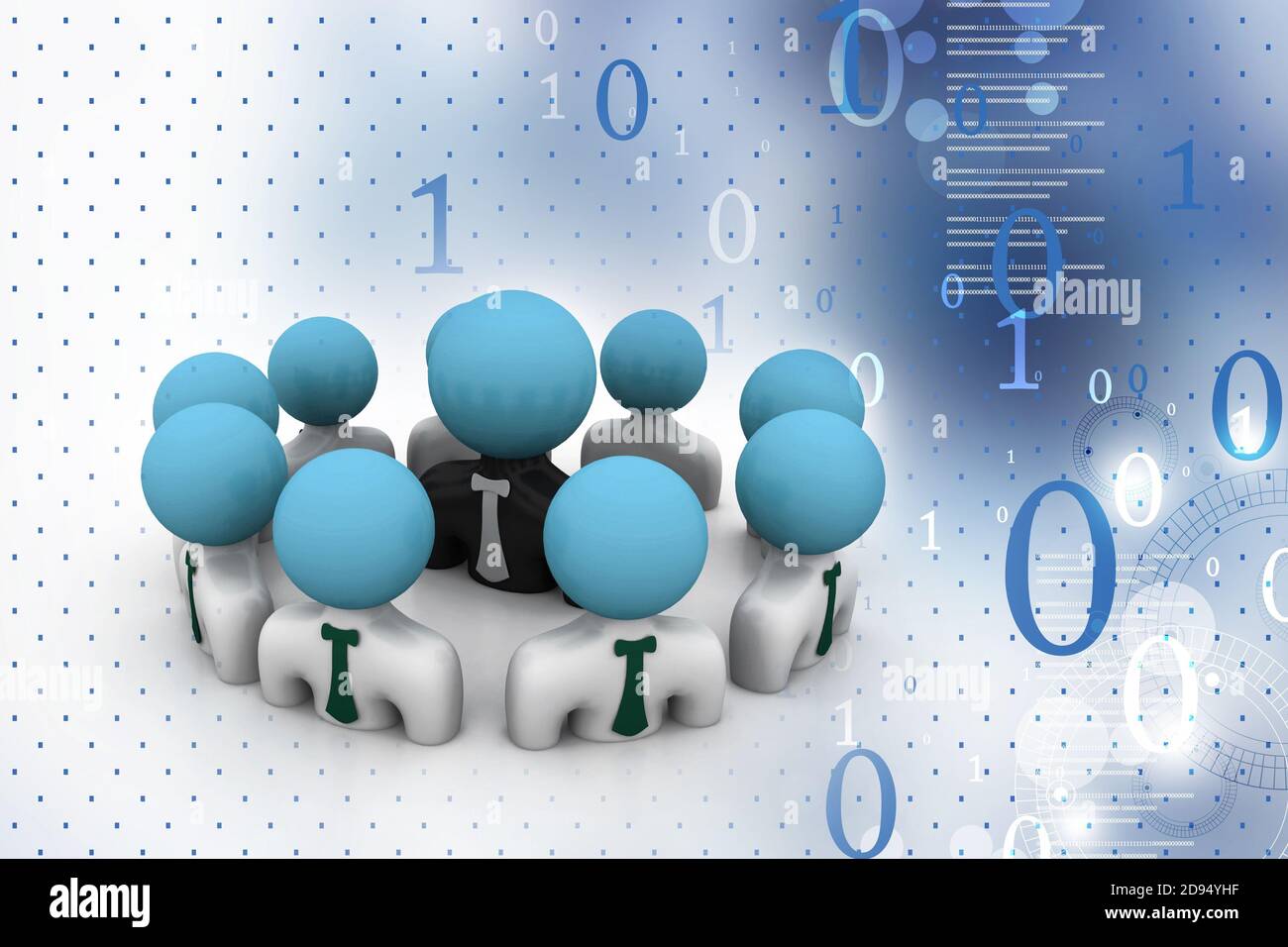 Business group with leader Stock Photo - Alamy
