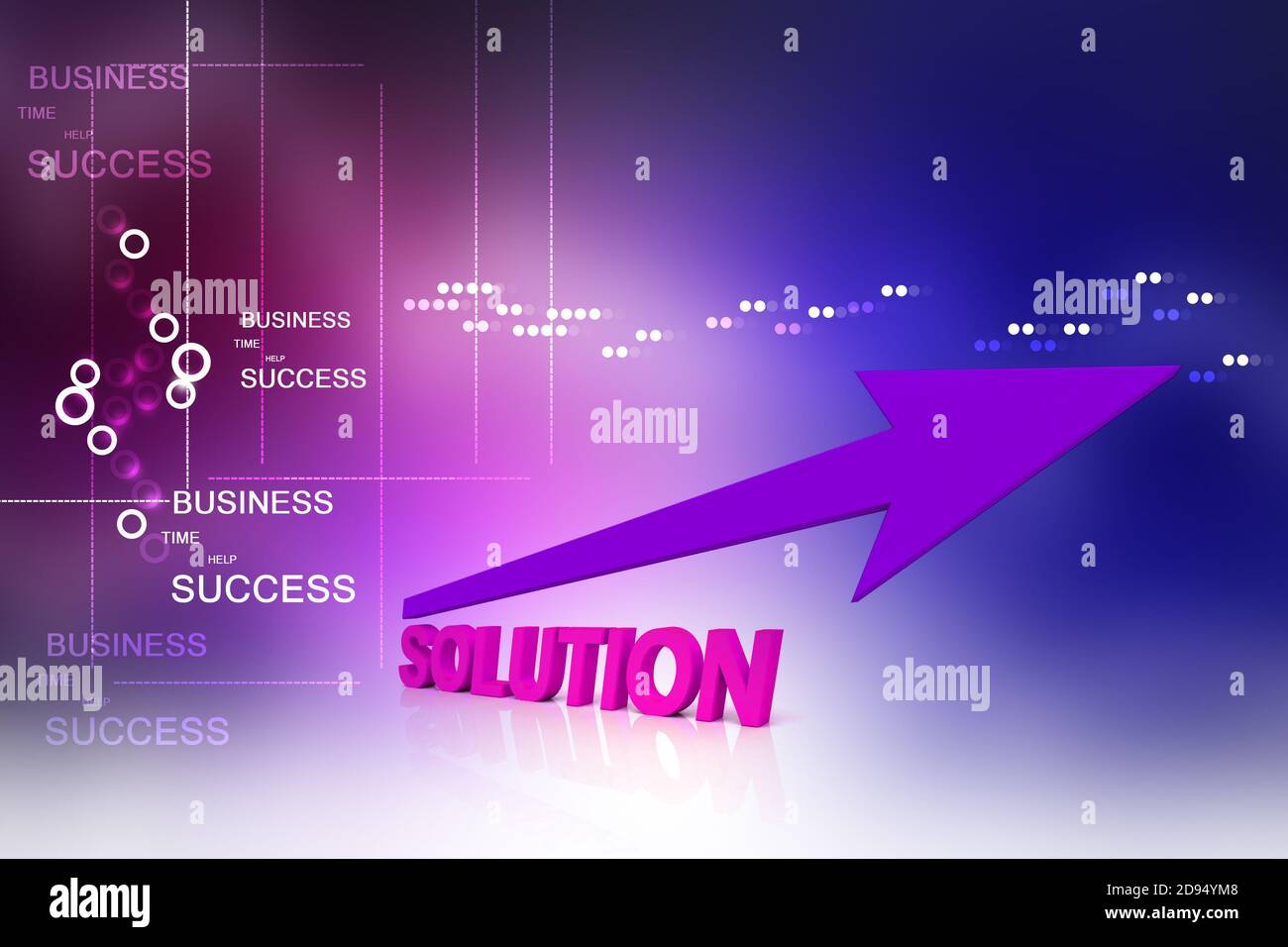 3d muti use solution in color background Stock Photo - Alamy