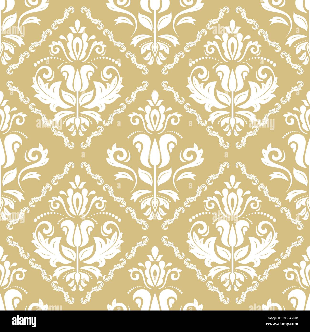 Classic golden seamless pattern Cut Out Stock Images & Pictures - Alamy