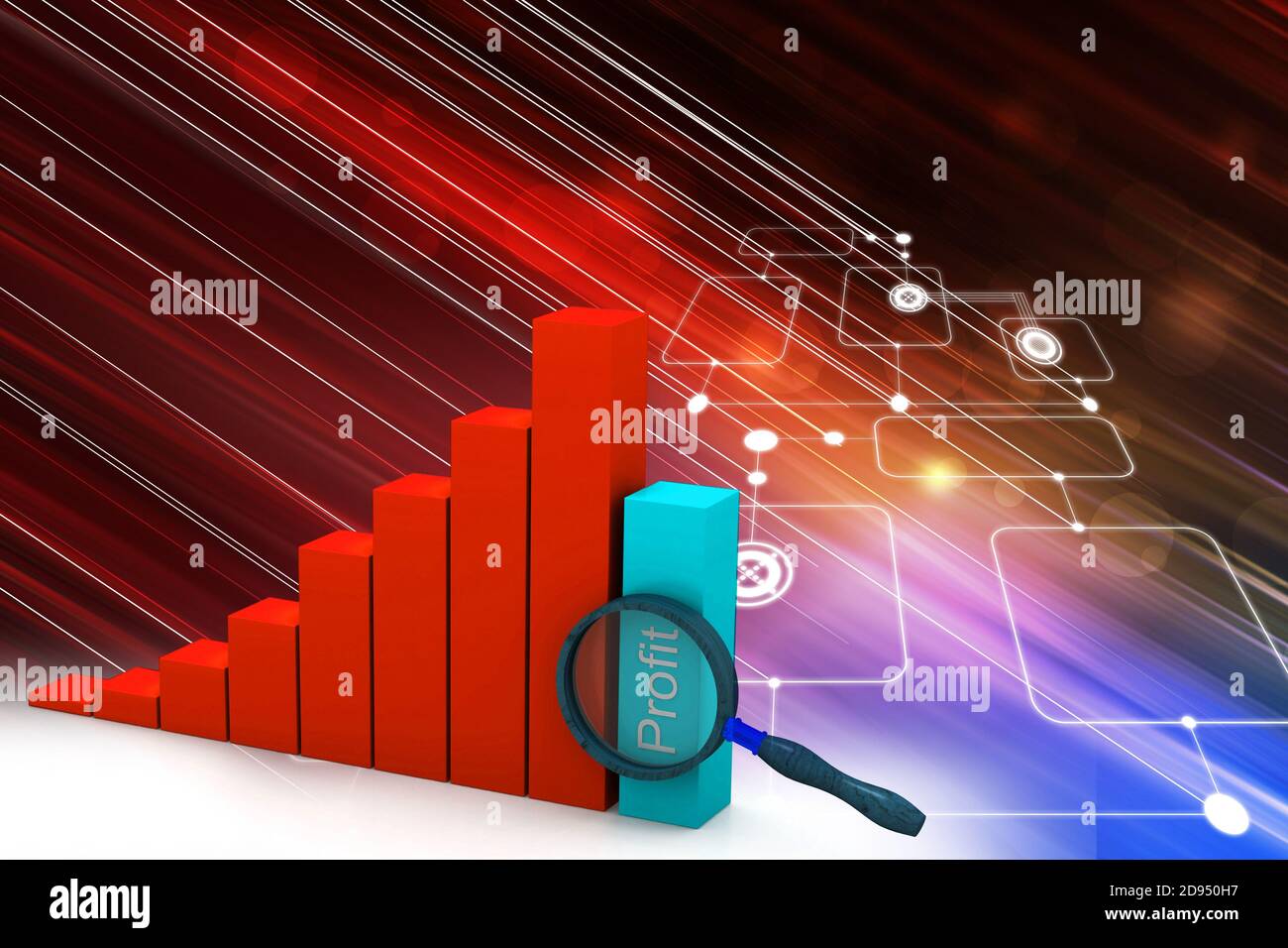 Business graph analyzing Stock Photo - Alamy