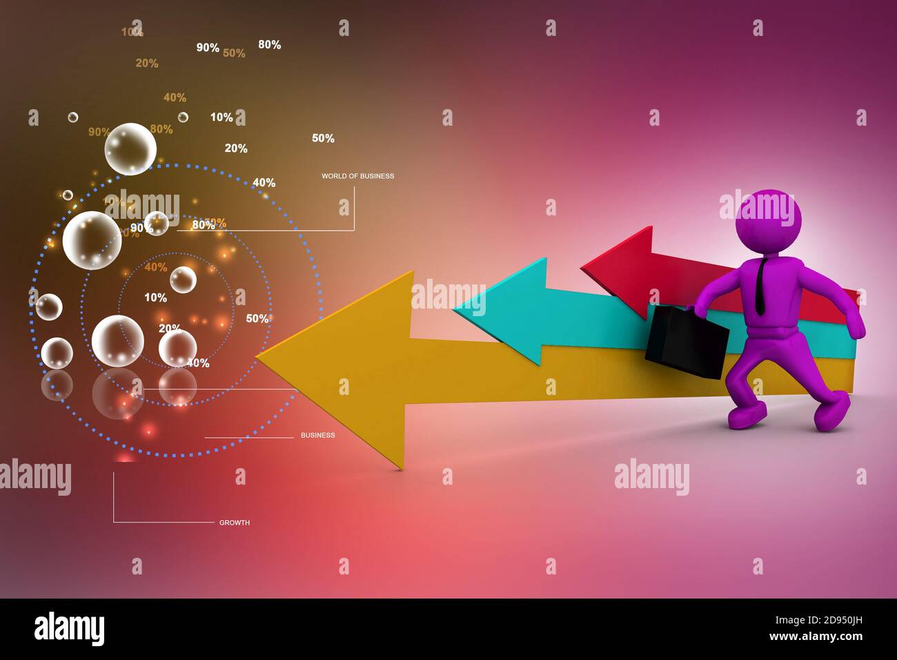 Movement direction to success Stock Photo - Alamy