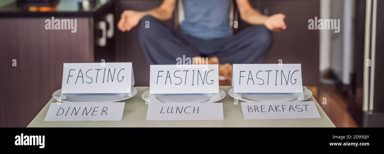 The man is engaged in intermittent fasting for health.. Intermittent ...