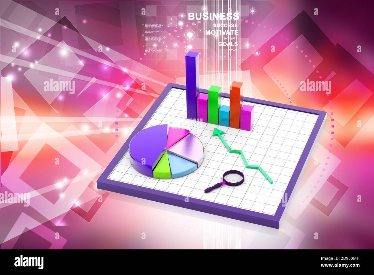 Business graph analyzing Stock Photo - Alamy