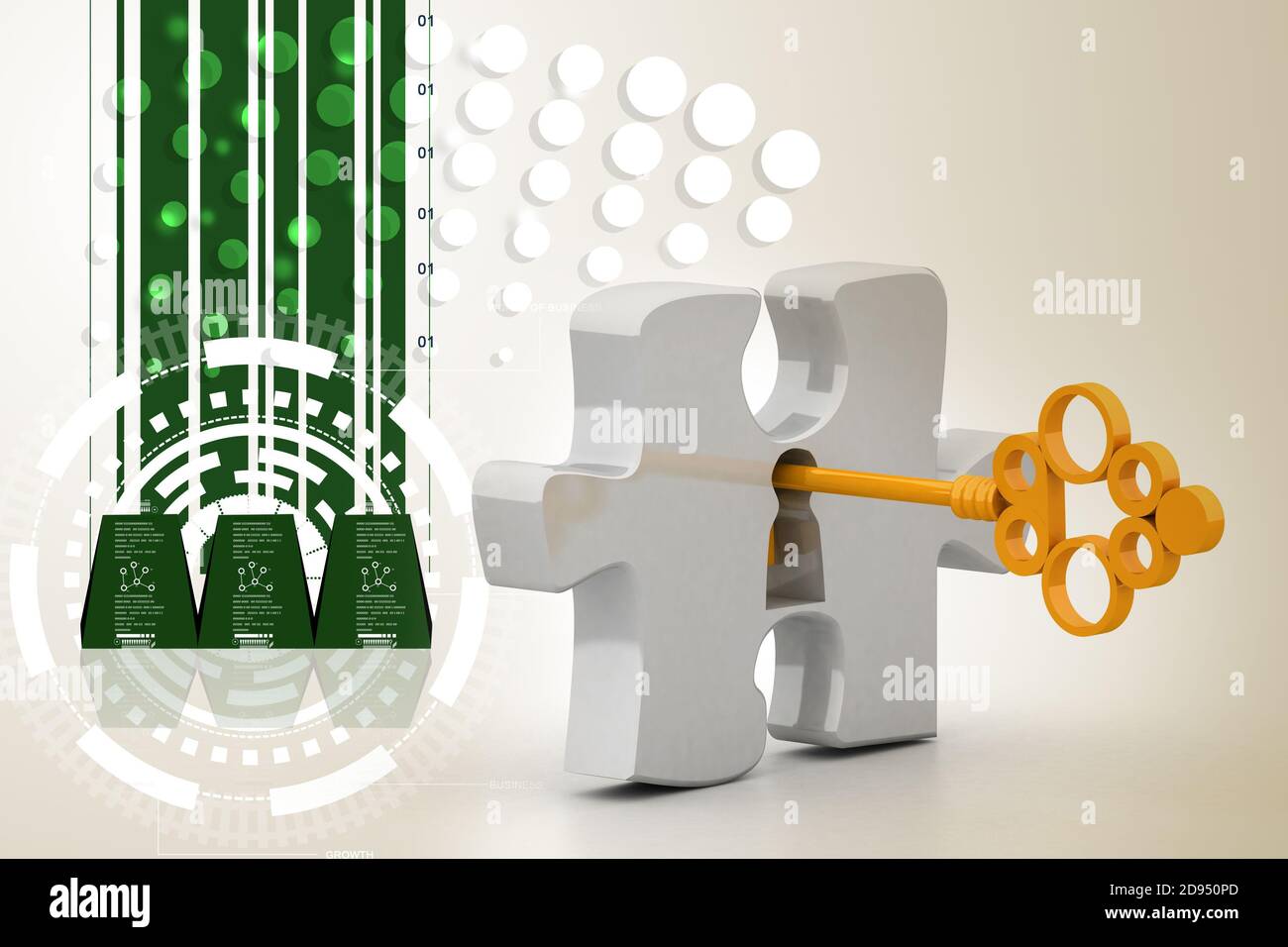 Puzzle with key Stock Photo - Alamy