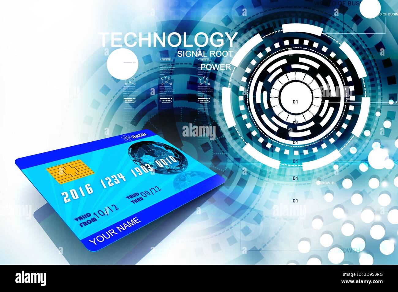 Digital illustration of ATM CARD in color background Stock Photo - Alamy