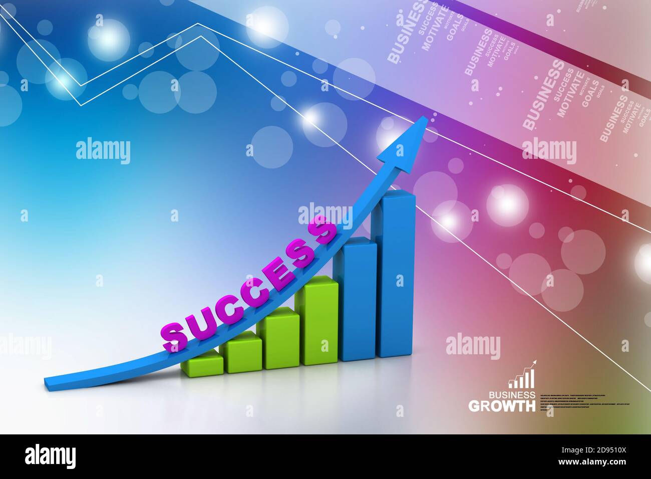 Business success graph Stock Photo - Alamy