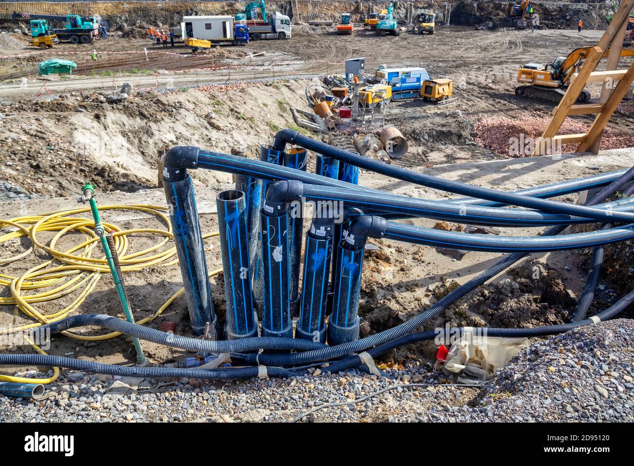 Submersible pumps dewater foundation for a new building. Solutions for ...