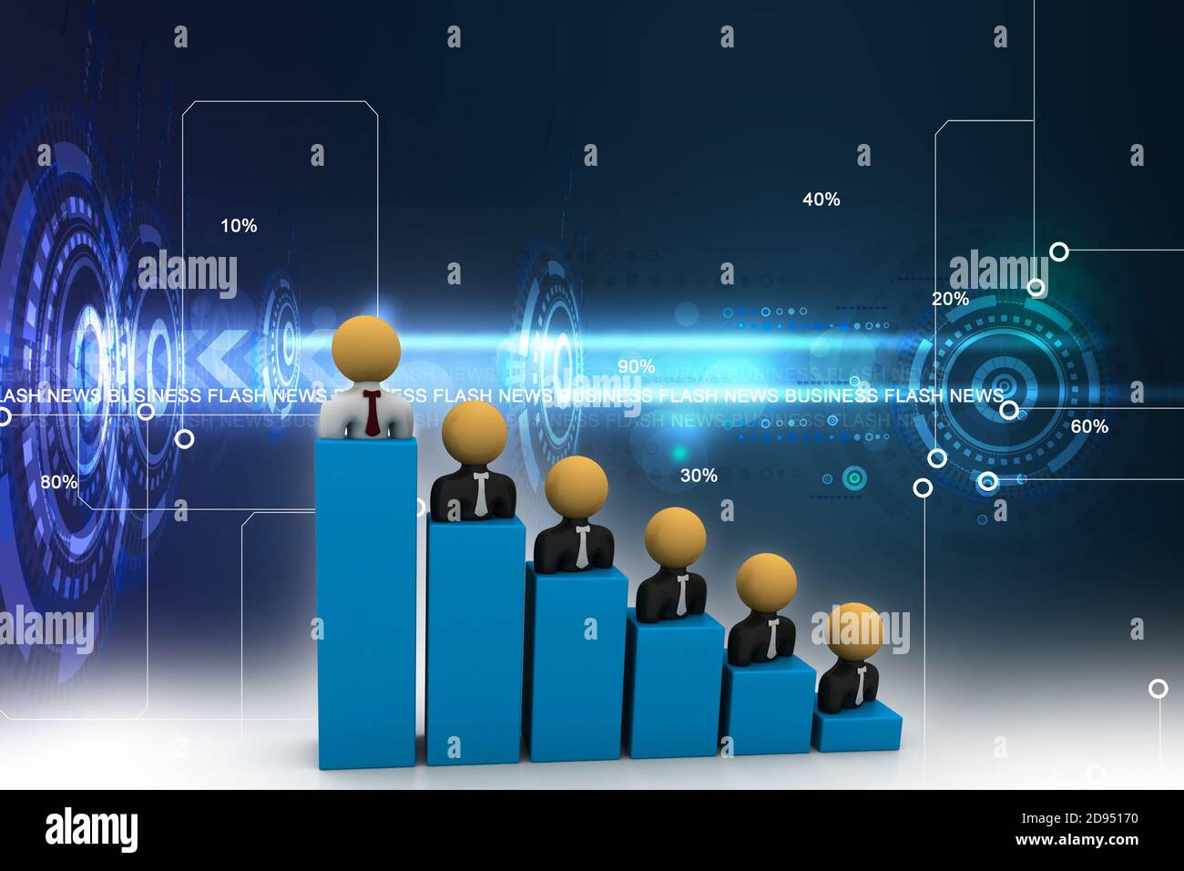 Business people, graph Stock Photo - Alamy