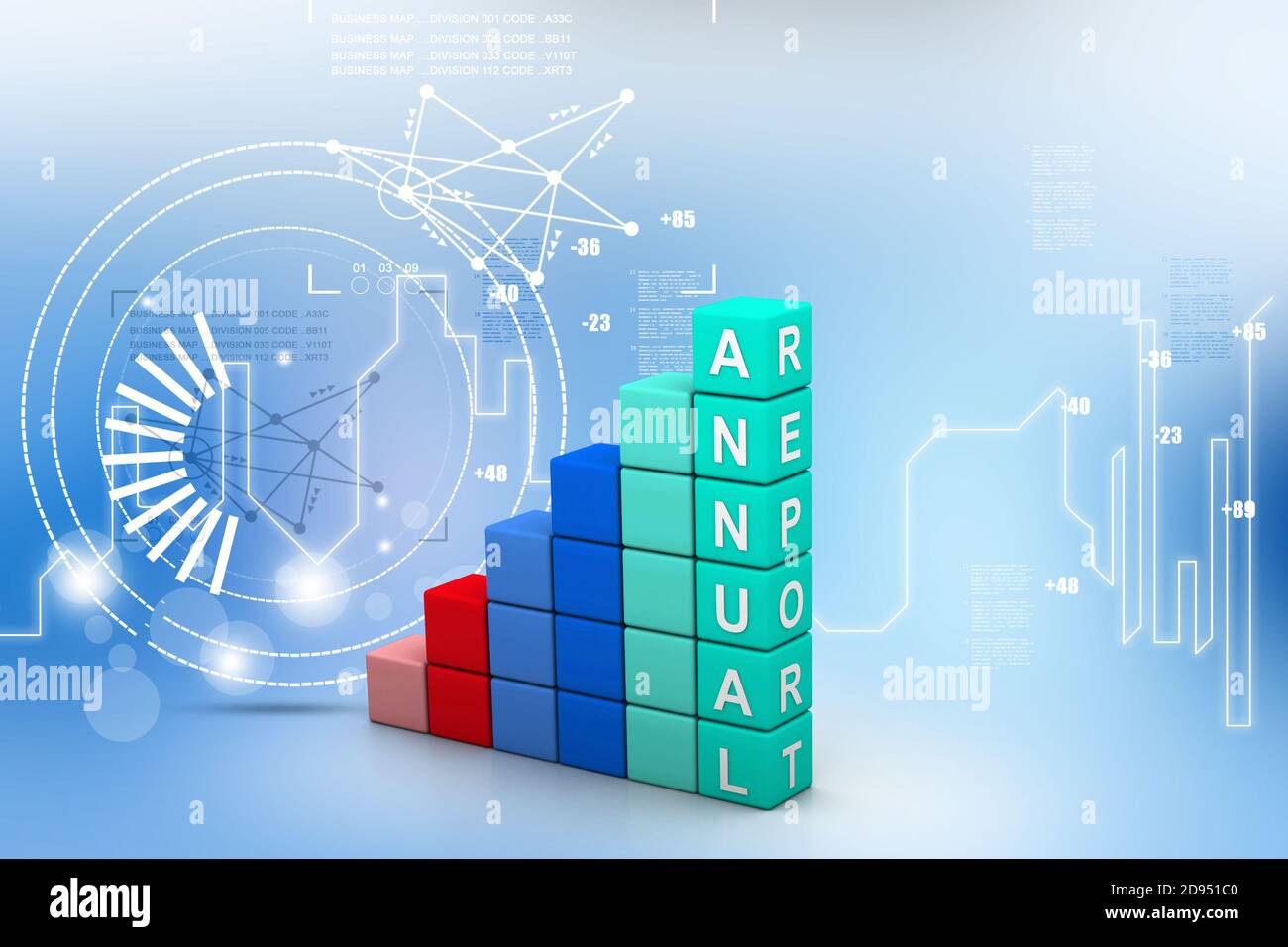 Colourful Annual report graph Stock Photo - Alamy