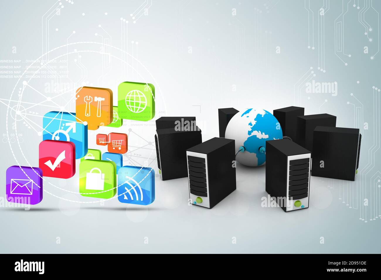 Global computer network Stock Photo - Alamy