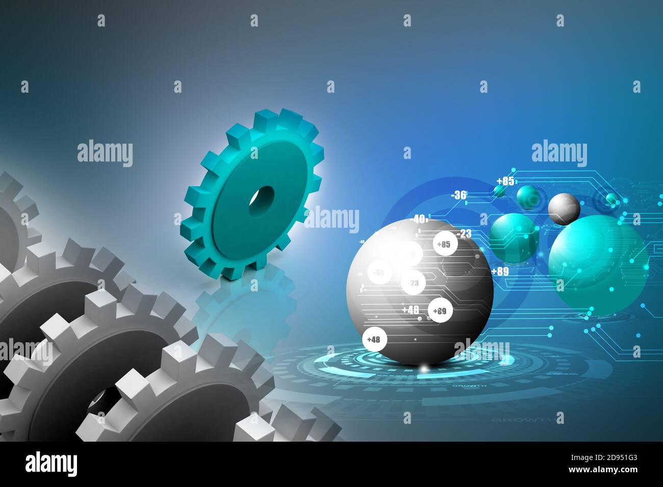 3d multi use gear Stock Photo - Alamy