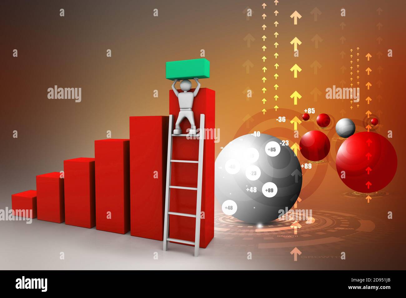 Growth Chart concept Stock Photo - Alamy