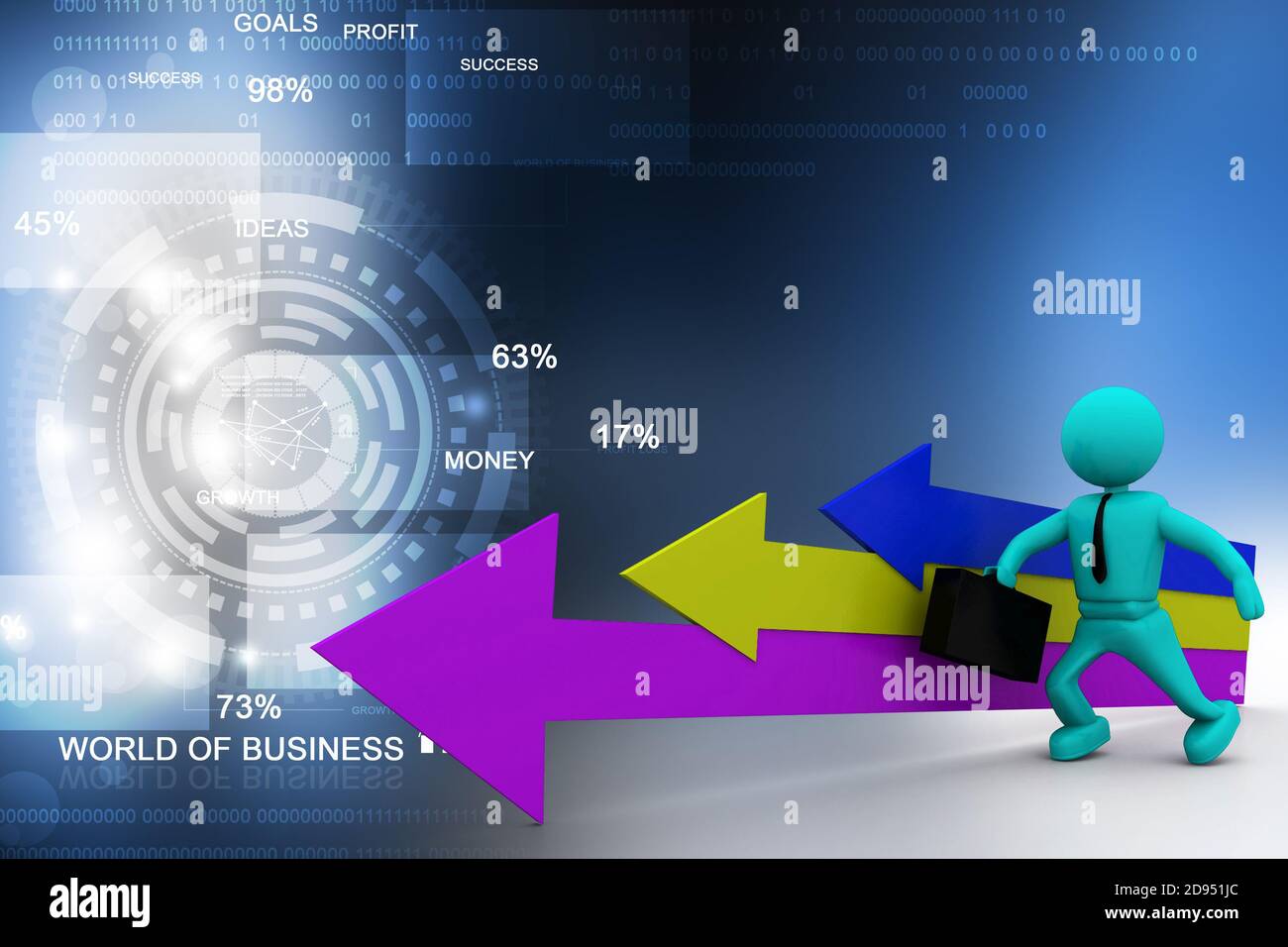 Movement direction to success Stock Photo - Alamy