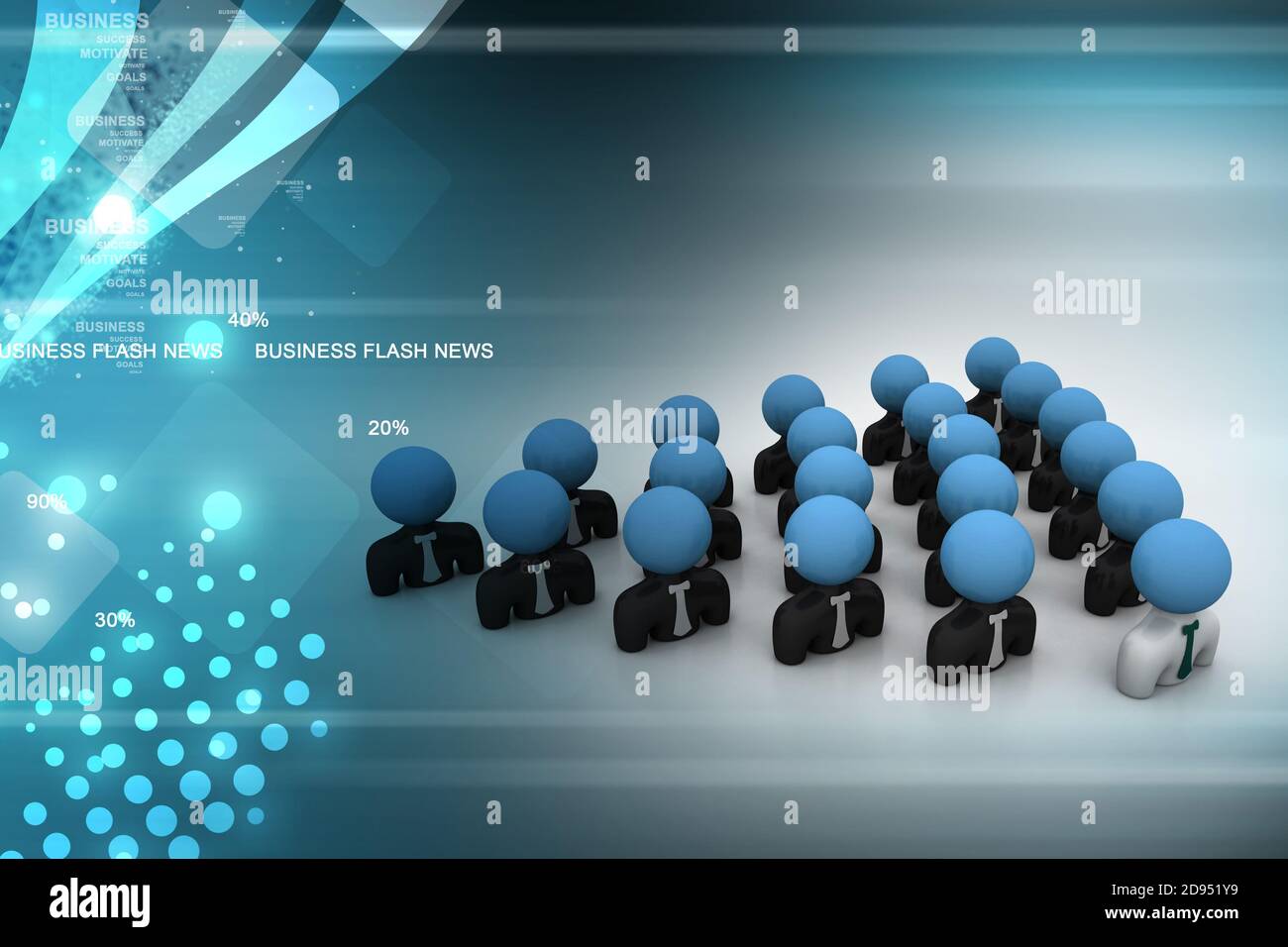 Business group with leader Stock Photo - Alamy