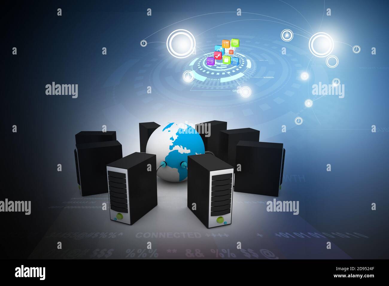 Global computer network Stock Photo - Alamy