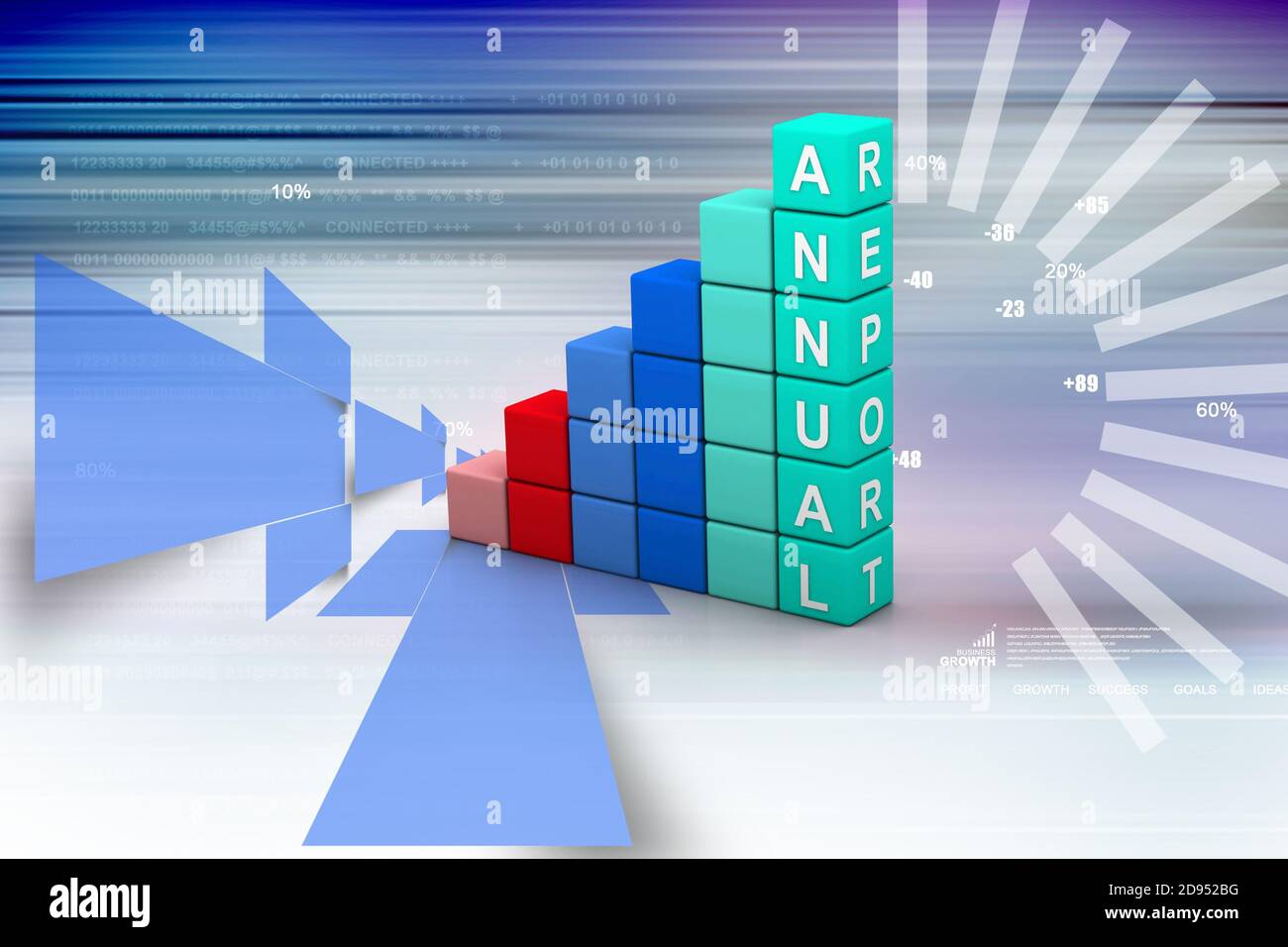 Colourful Annual report graph Stock Photo - Alamy