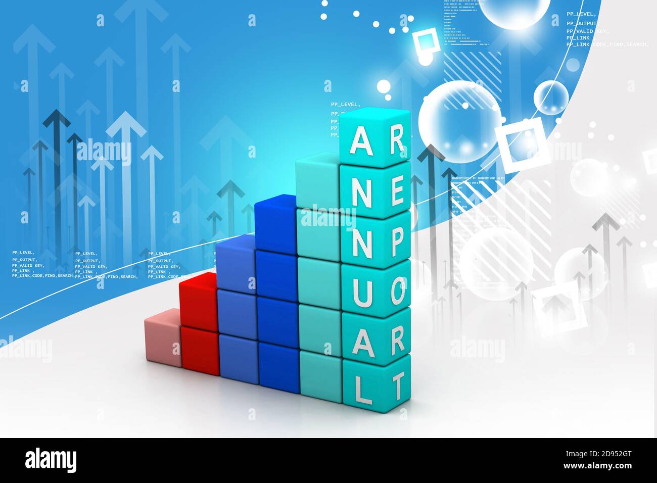 Colorful Annual report graph Stock Photo - Alamy