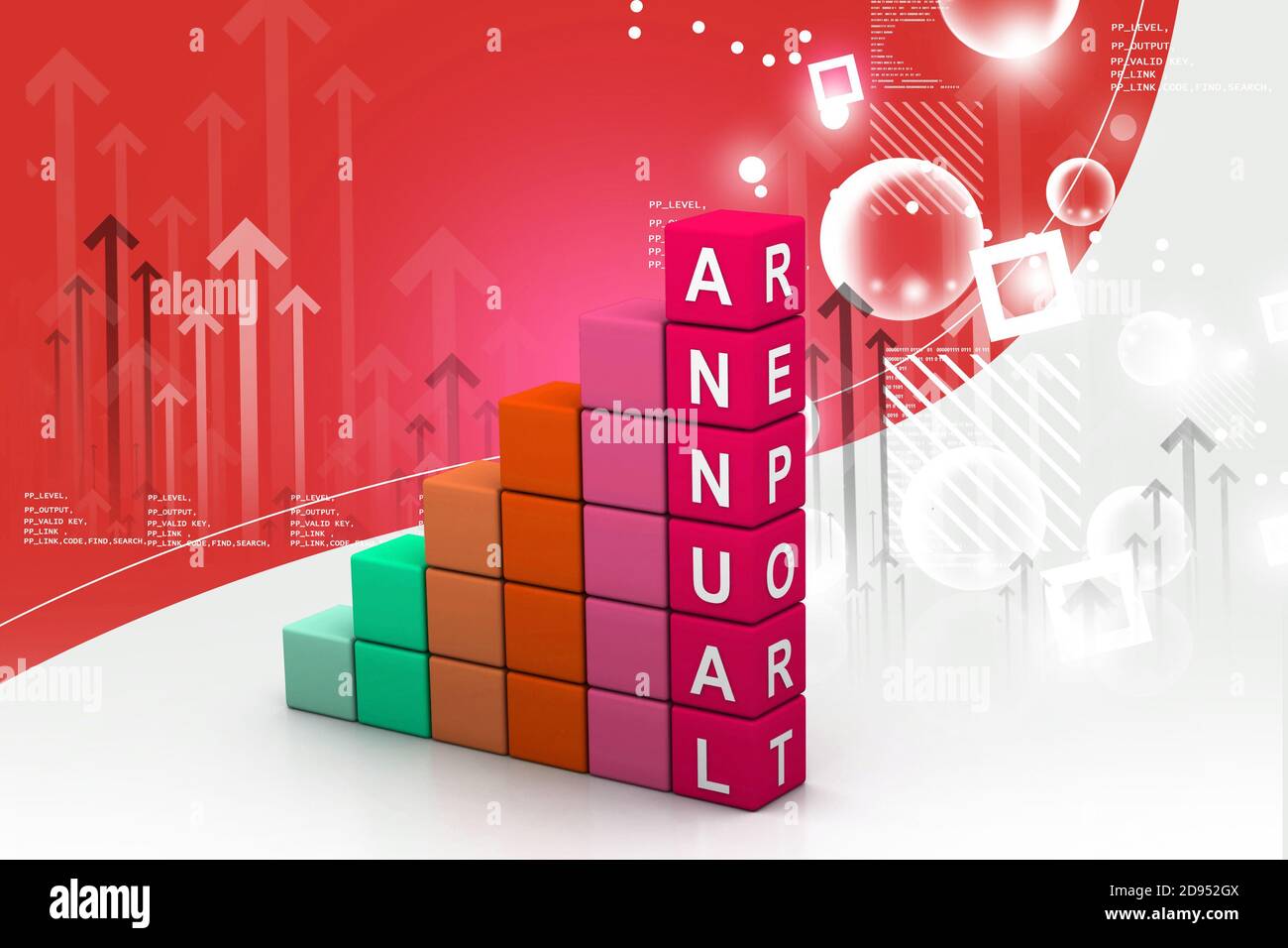 Colorful Annual report graph Stock Photo - Alamy