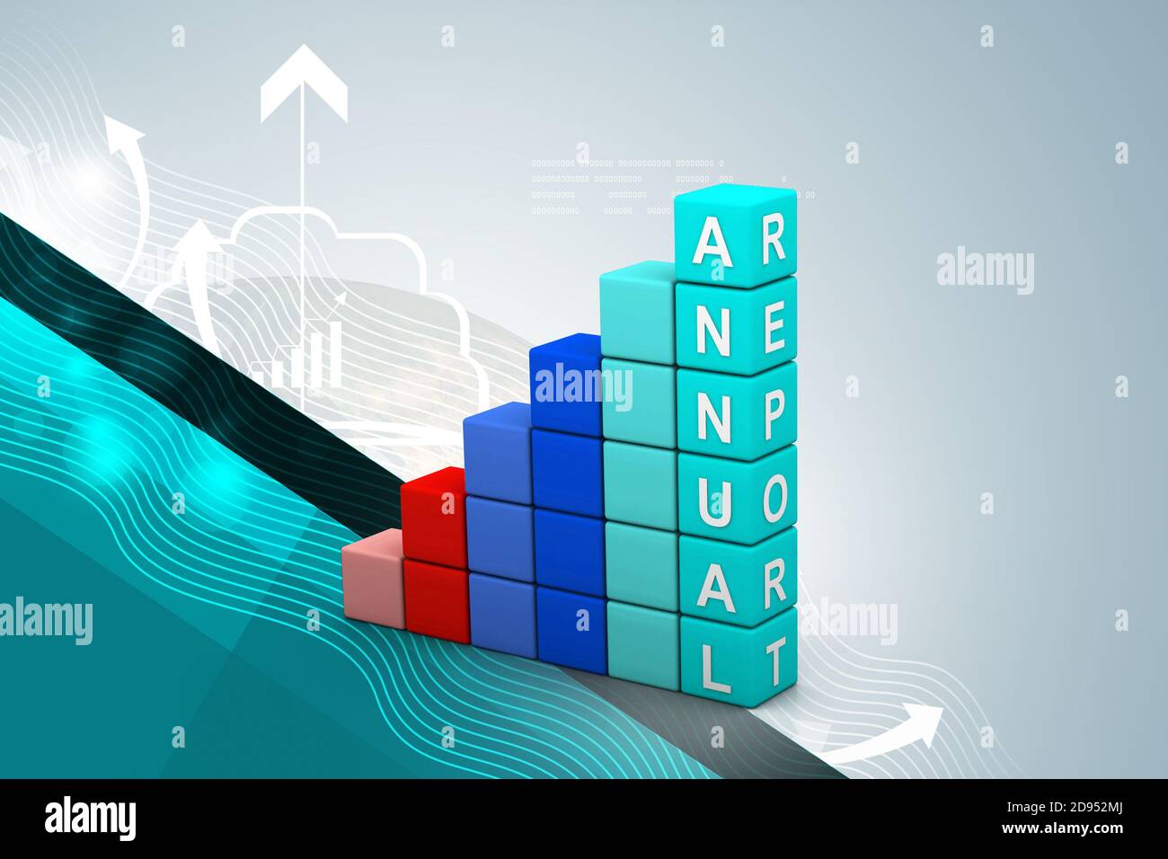 Colourful Annual report graph Stock Photo - Alamy