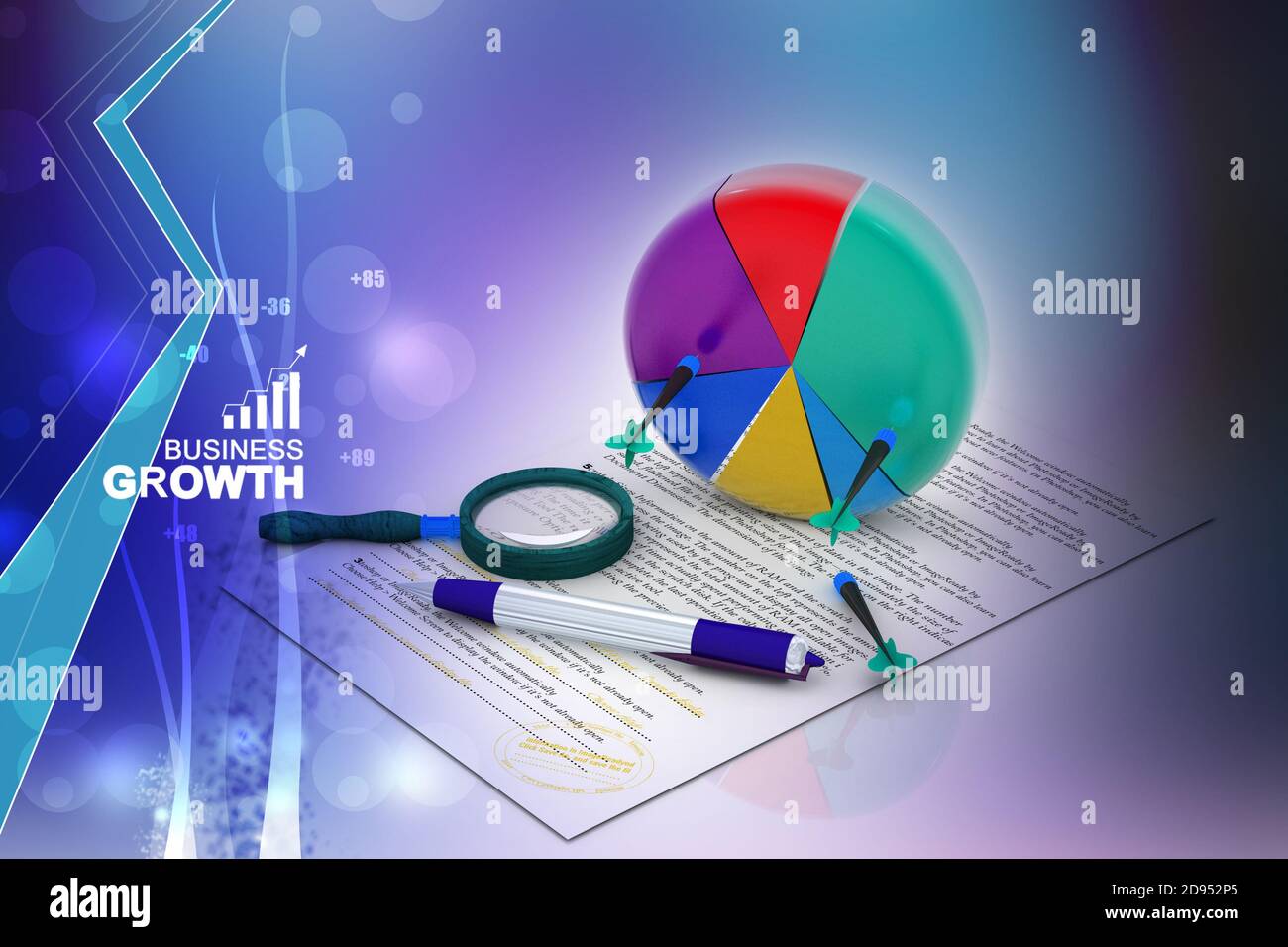 Business graph analyzing Stock Photo - Alamy